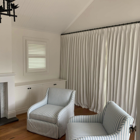 Curtains, sheer drapes, and pleated blinds Geelong